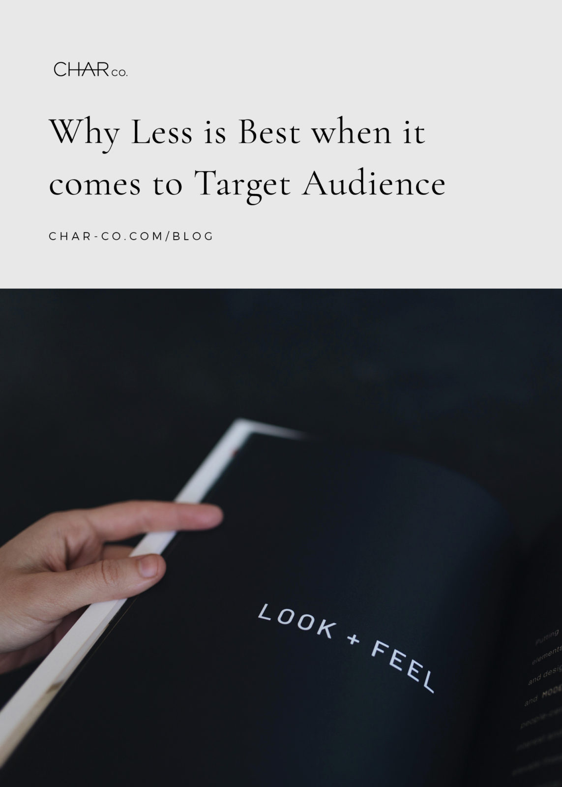 WHY LESS IS BEST WHEN IT COMES TO TARGET AUDIENCE - CHAR co.